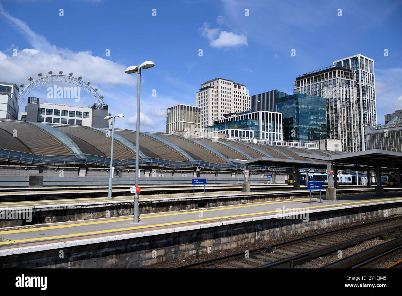 The Southbank Place development and London Eye seen from Platform 12 ...