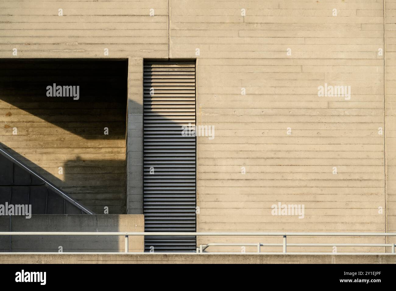 Detail of the National Theatre, part of the Southbank Centre. The ...