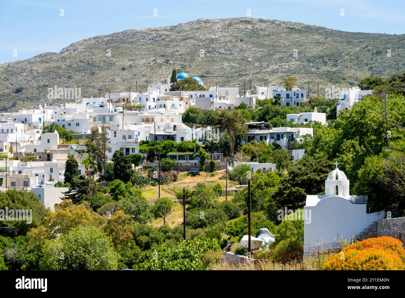 Griechenland, Kykladen, Amorgos, Dorf Langada bei Aegialis Stock Photo ...