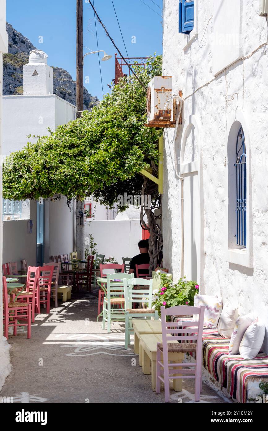 Griechenland, Kykladen, Amorgos, Dorf Langada bei Aegialis Stock Photo ...