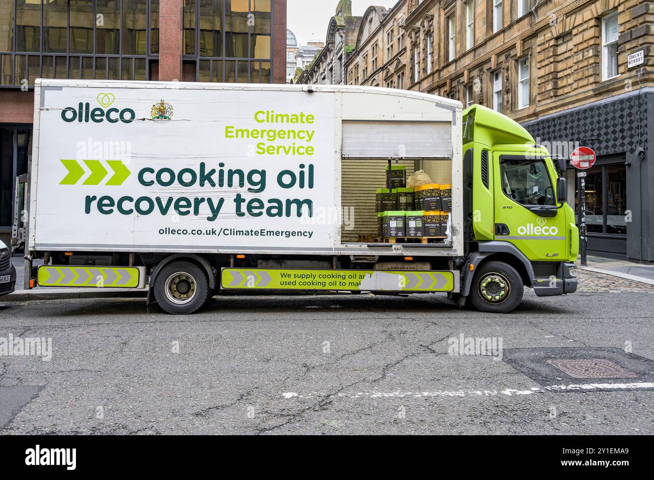 Olleco Cooking Oil Recovery Team truck, West Nile Street, Glasgow ...