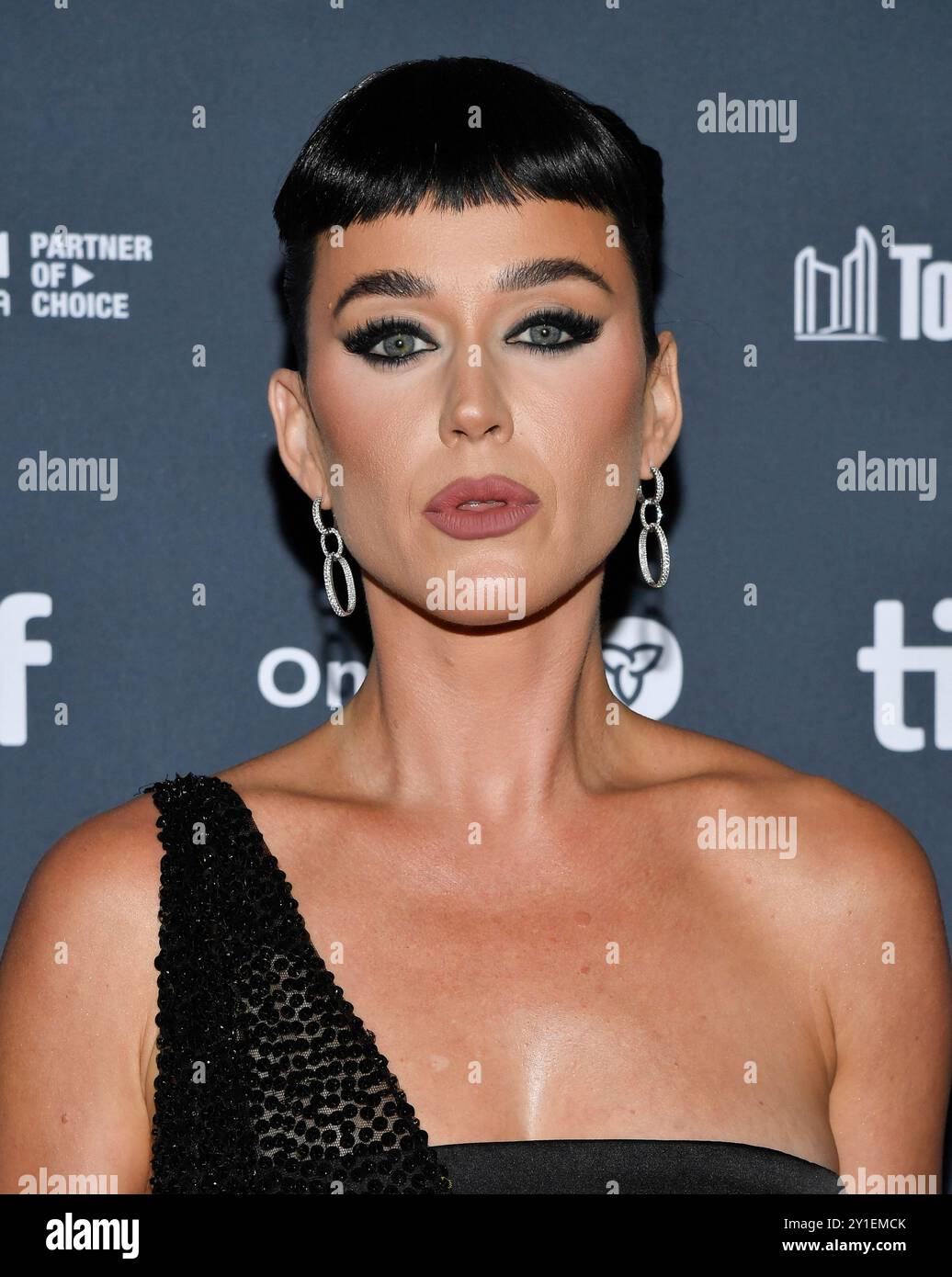 Katy Perry attends the premiere of "The Cut" at Princess of Wales ...