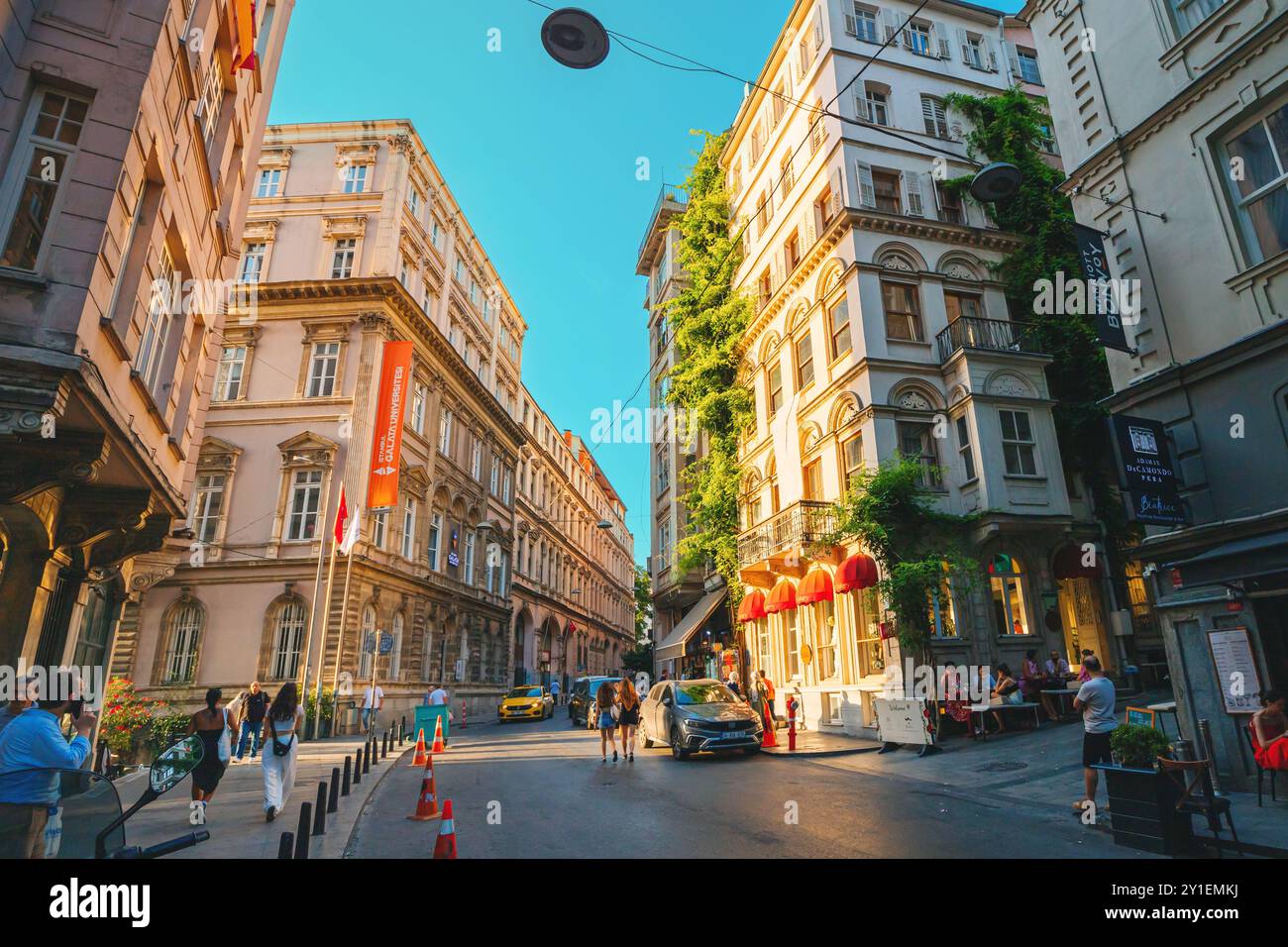 Istanbuls central district of beyoglu hi-res stock photography and ...