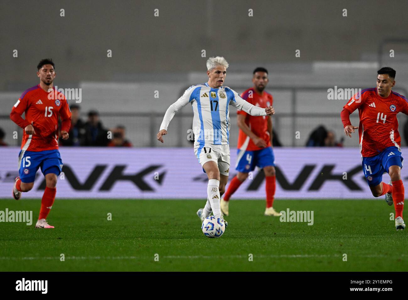 BUENOS AIRES, ARGENTINA - SEPTEMBER 05: Alejandro Garnacho of Argentina ...