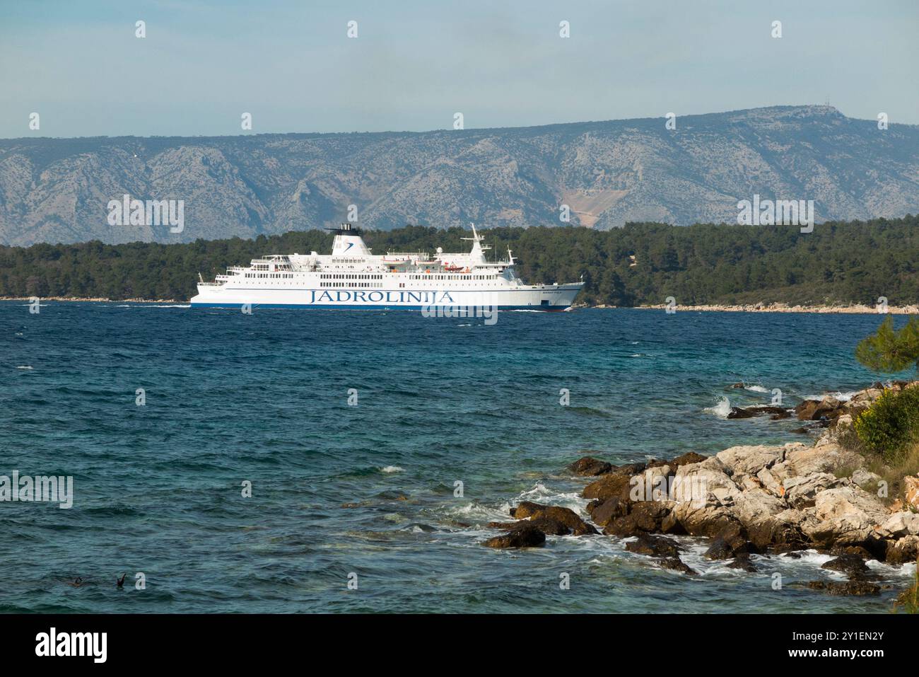 Jadrolinija line's 'Marko Polo' large ferry ship, Rijeka. Visiting the ...
