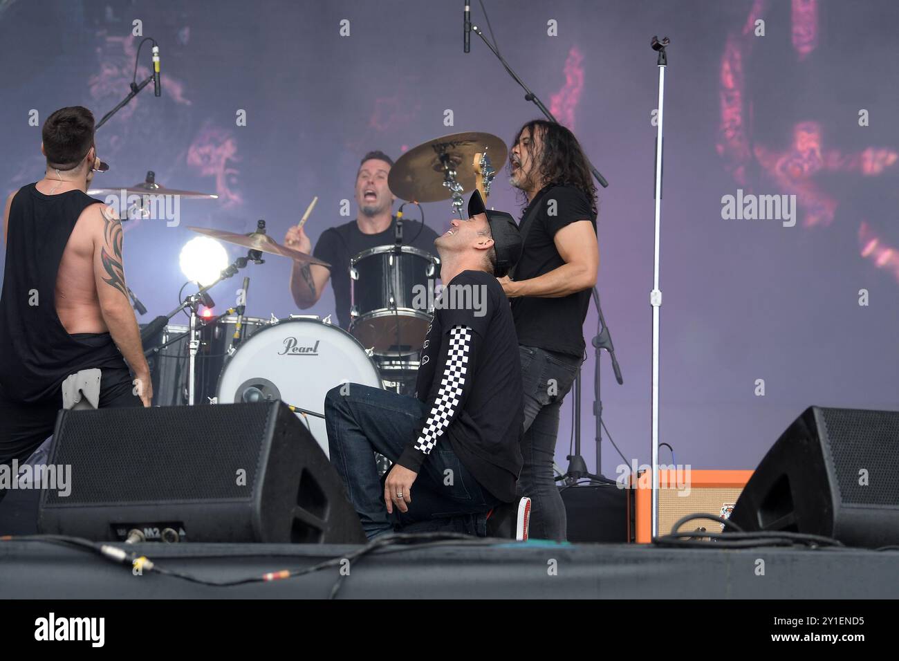 Rio de Janeiro, Brazil, September 28, 2019. Rock band Ego Kill Talent ...