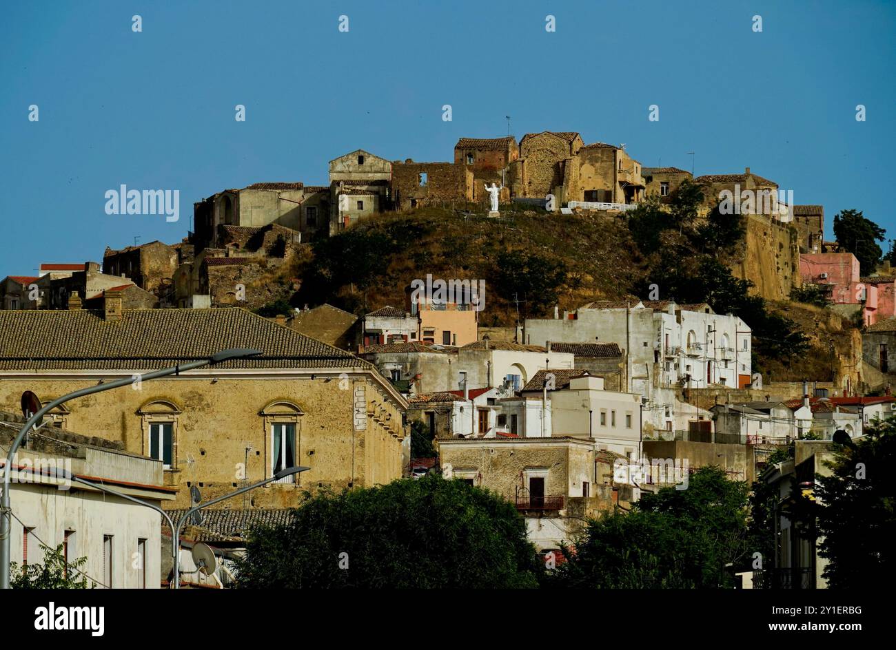 The medieval historical nucleus of the village of Pomarico, Matera ...
