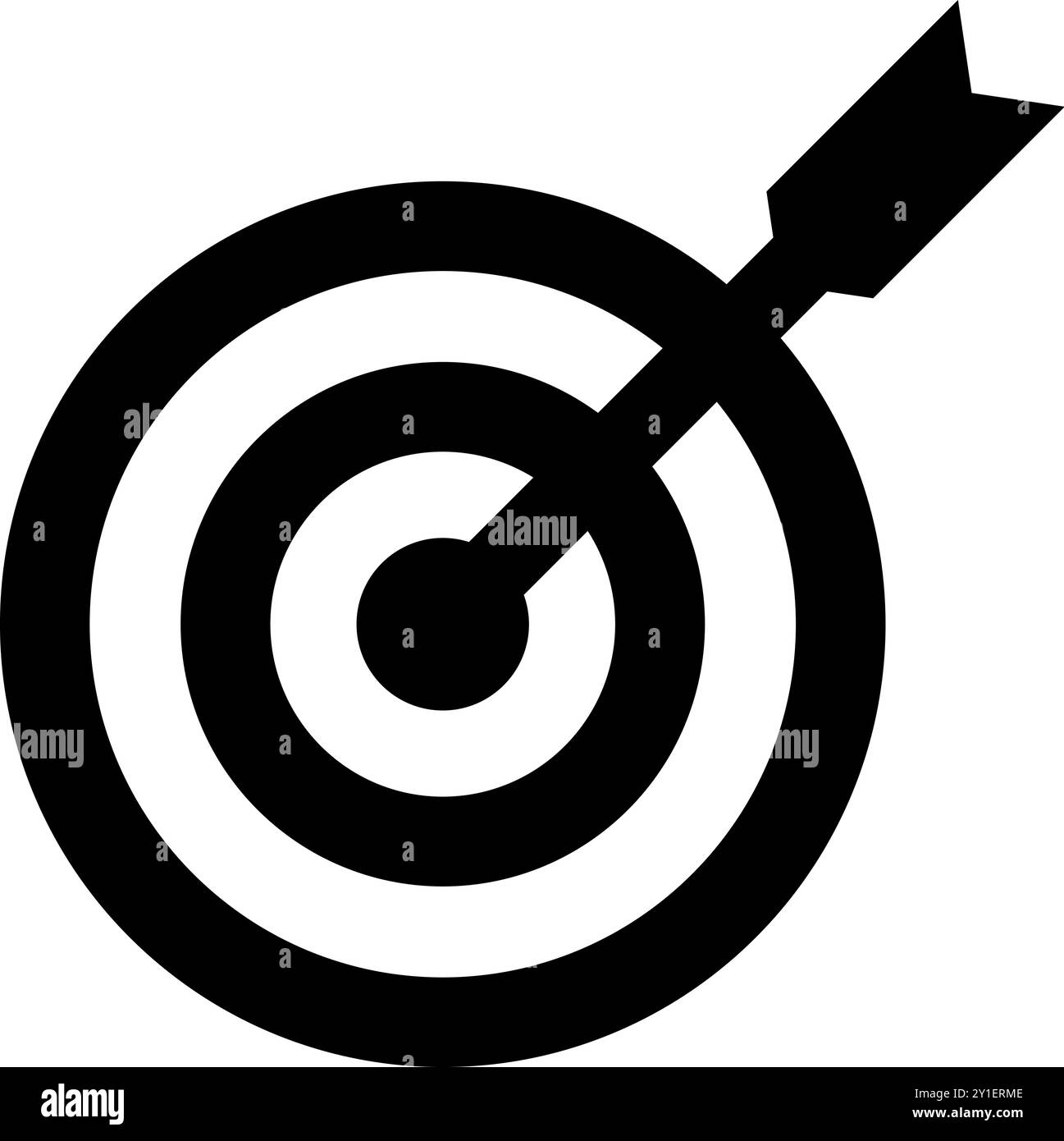 Target symbol for aiming tracking or target group vector illustration ...