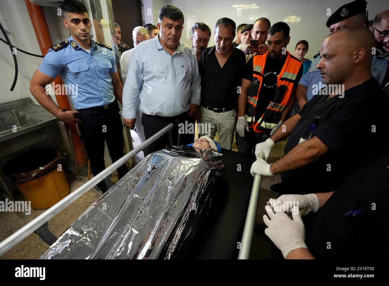 Nablus, Gaza. 06th Sep, 2024. The body of dual American and Turkish ...