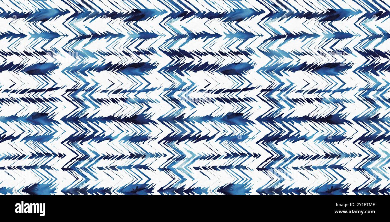 Modern coastal living printed textile decor in seamless banner tape ...