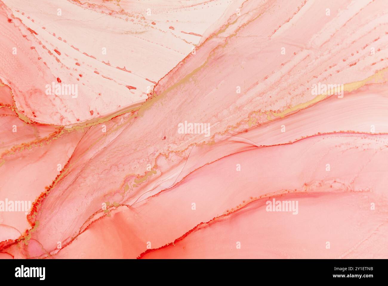 Elegant abstract artwork featuring soft pink hues and subtle gold ...