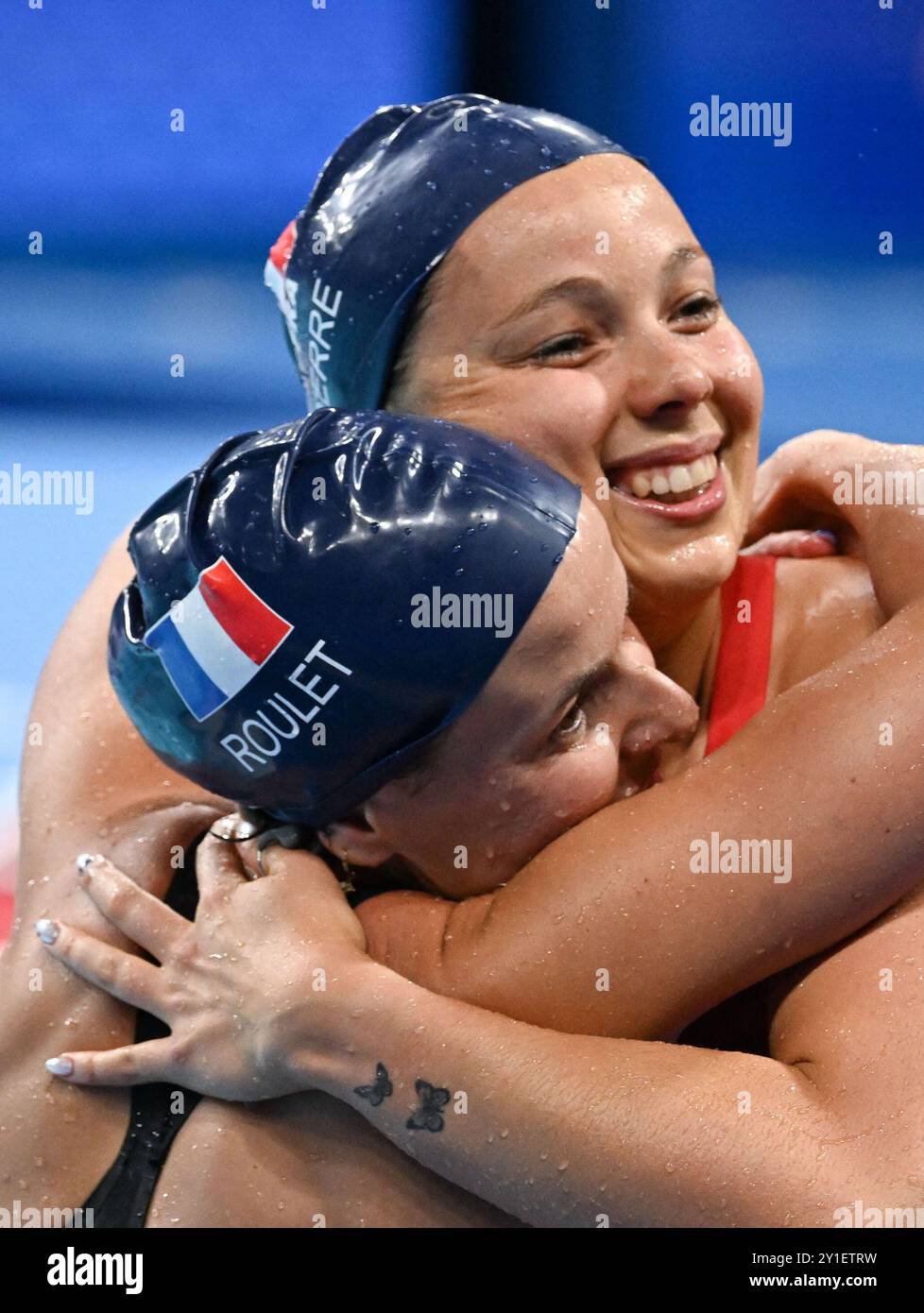 Paris, France. 06th Sep, 2024. Emeline Pierre celebrates with Anaelle ...
