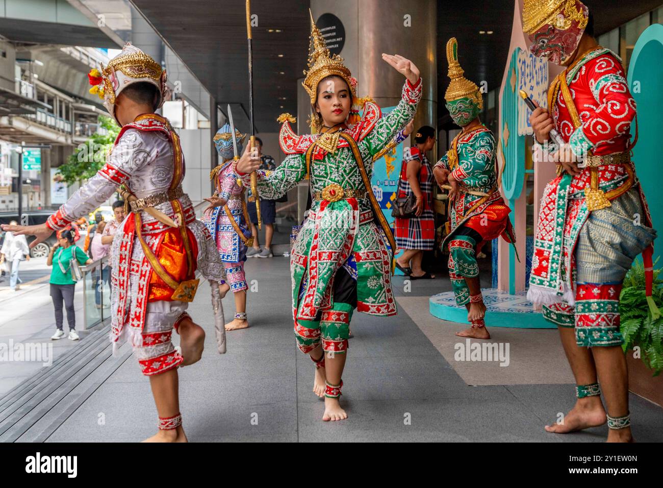 Bangkok, Thailand. 6th Sep, 2024. A troupe of adolescent traditional ...