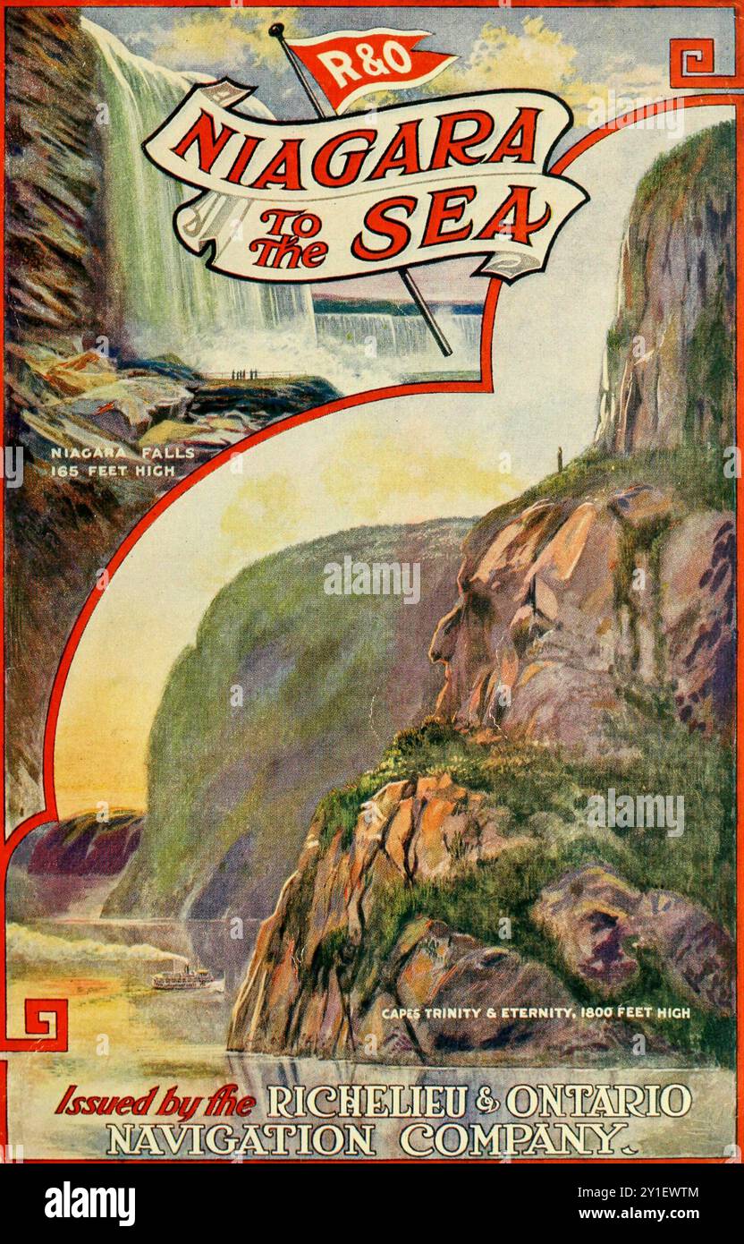 Vintage Travel Illustration: The Richelieu & Ontario Navigation Company ...