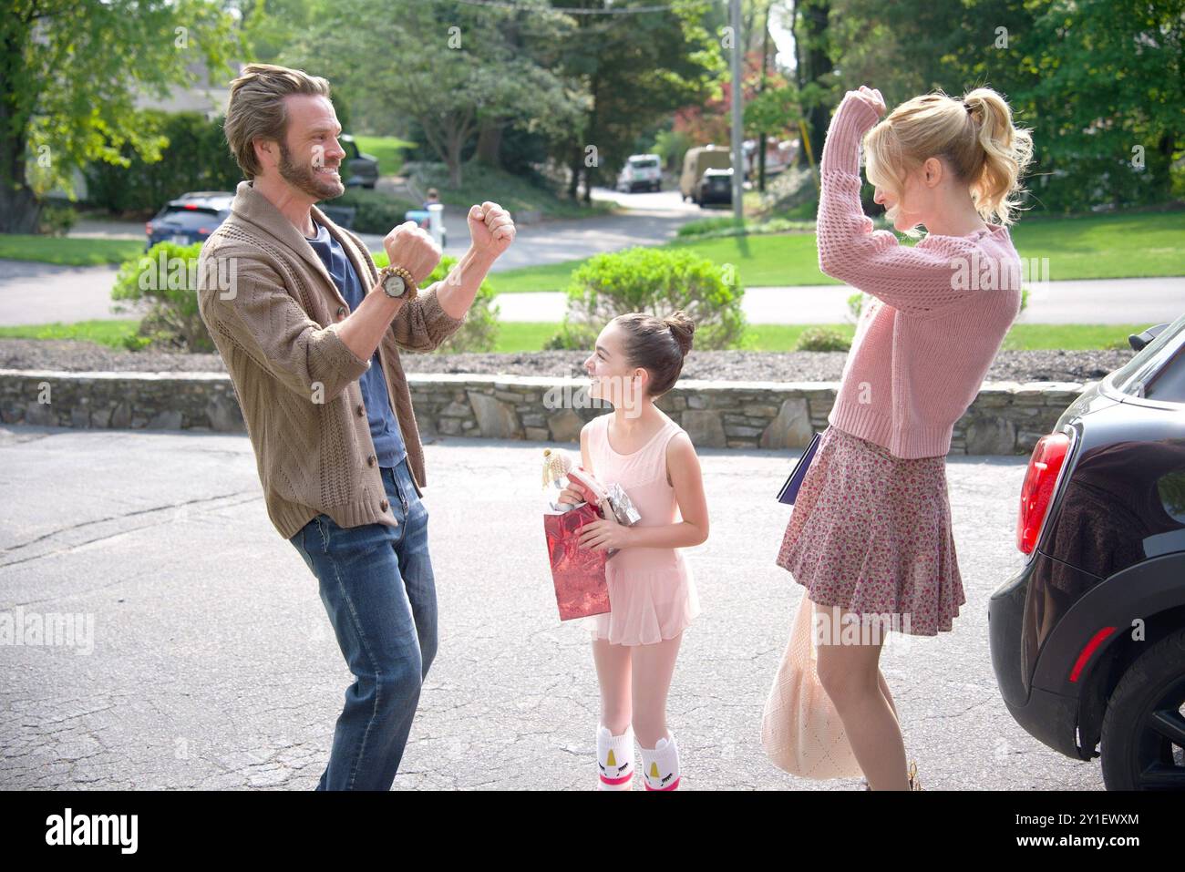 CHOSEN FAMILY, from left: John Brotherton, Ella Grace Helton, Heather ...