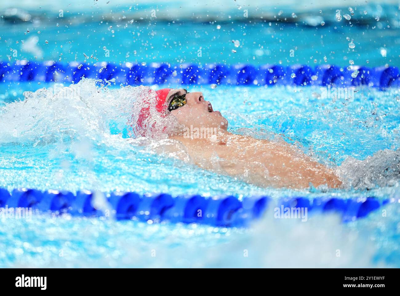 Great Britain's William Ellard during the Men's 100m Backstroke - S14 ...
