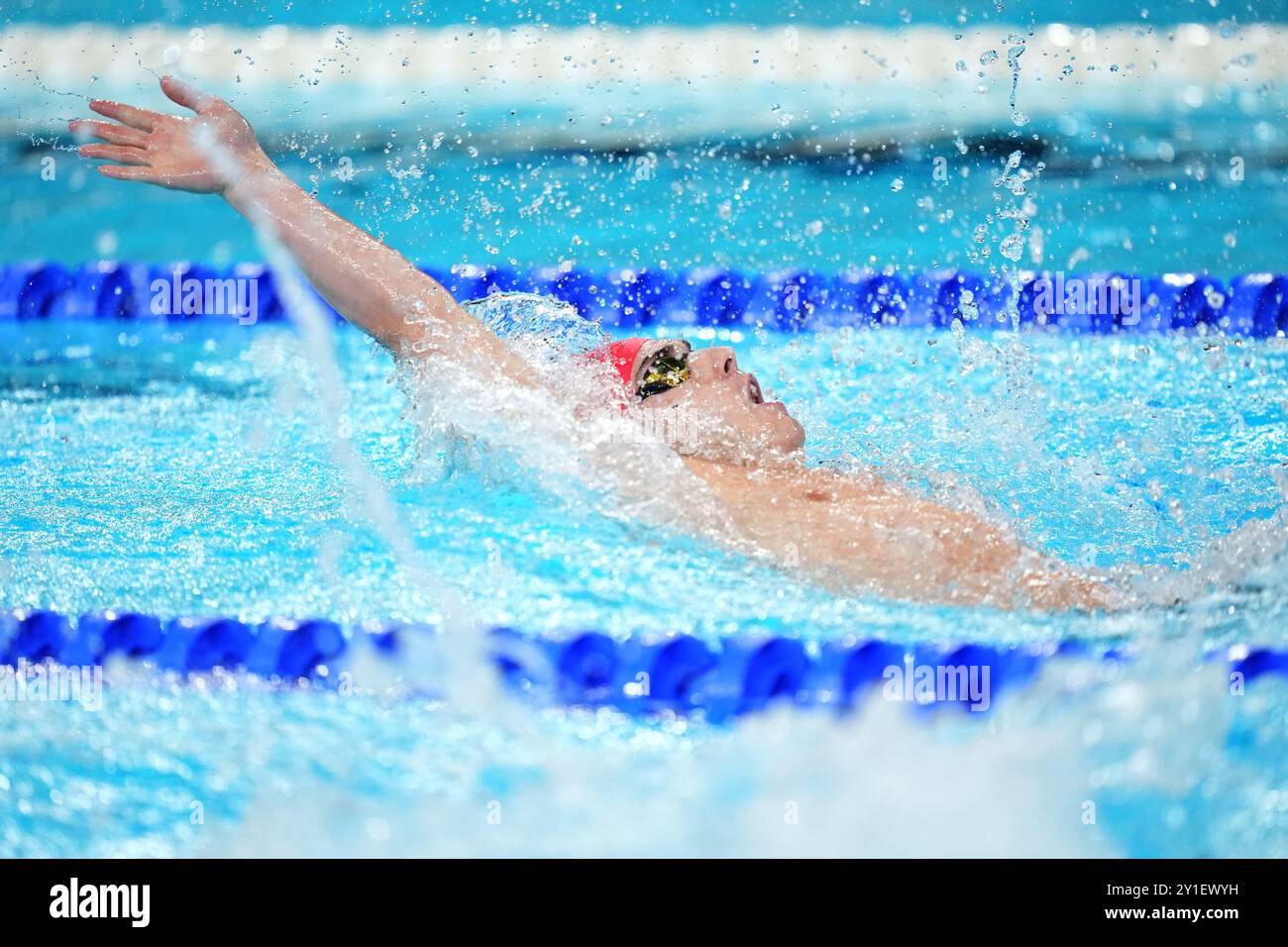 Great Britain's William Ellard during the Men's 100m Backstroke - S14 ...
