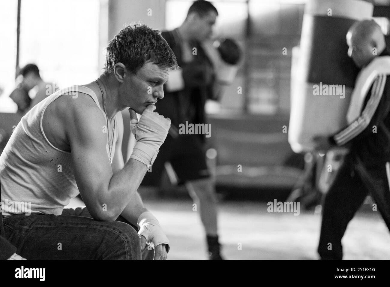 DAY OF THE FIGHT, Michael Pitt, 2023. ph: Jeong Park /© Falling Forward ...