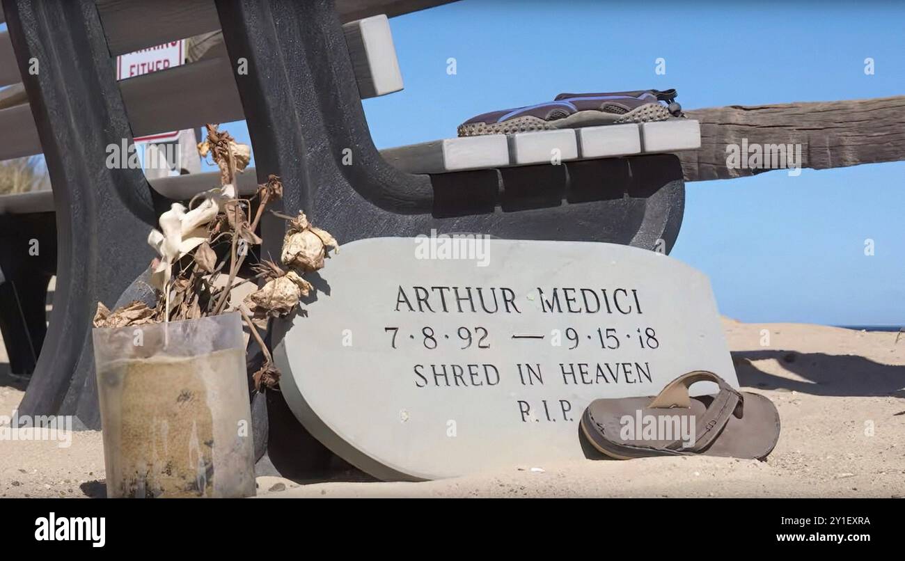 GREAT WHITE SUMMER, memorial for Arthur Medici, who died from a shark ...
