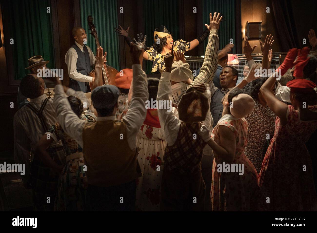 THE PIANO LESSON, Erykah Badu (center), 2024. ph: David Lee /© Netflix ...
