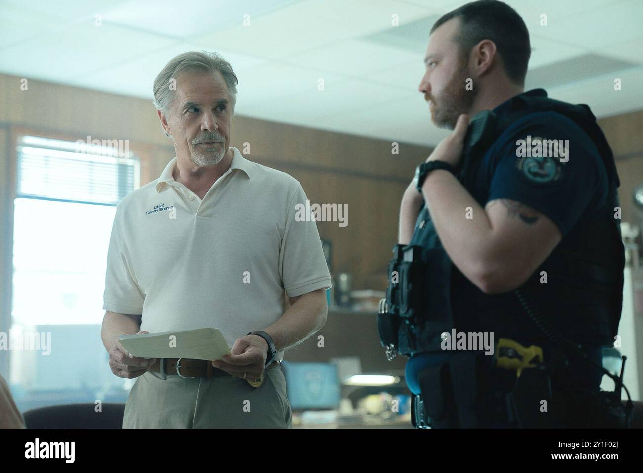 REBEL RIDGE, from left: Don Johnson, Emory Cohen, 2024. ph: Allyson ...