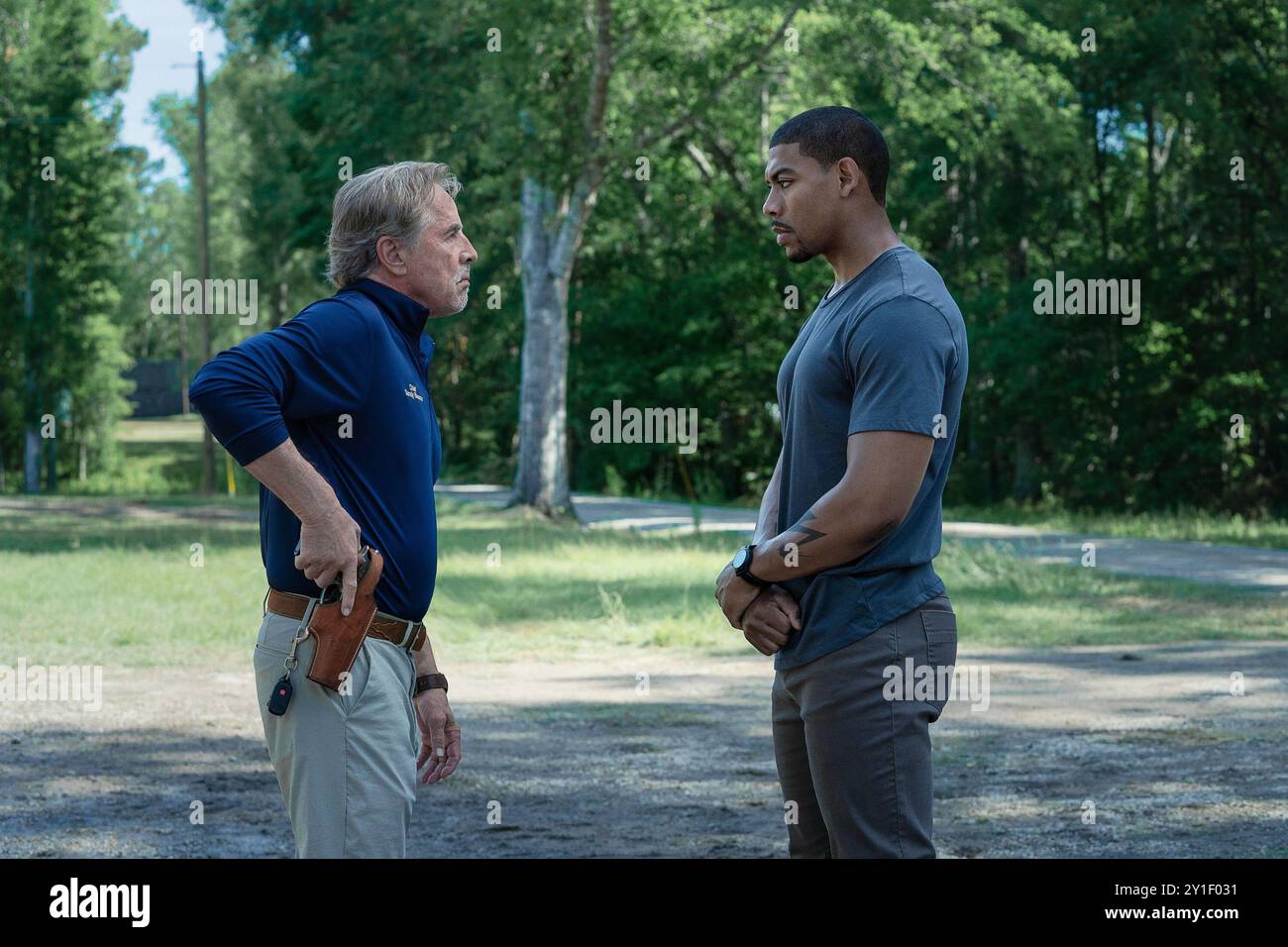 REBEL RIDGE, from left: Don Johnson, Aaron Pierre, 2024. ph: Allyson ...