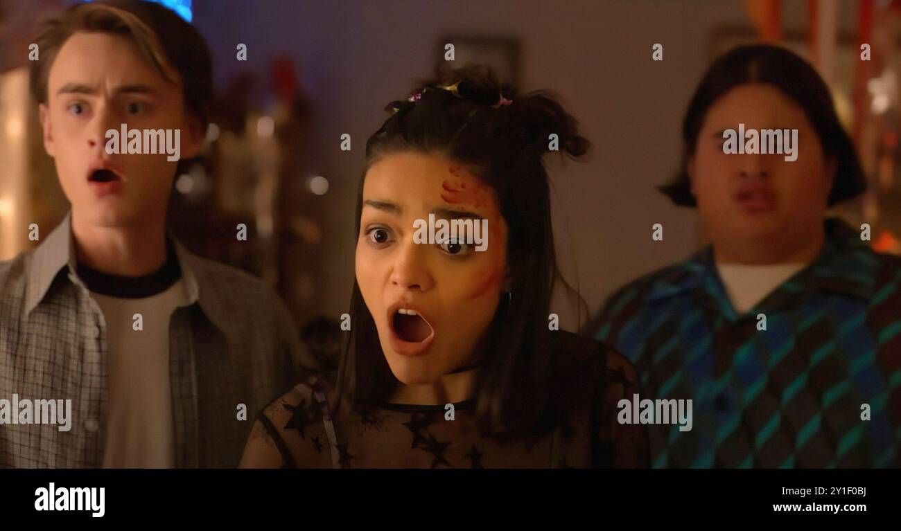 Y2K, from left: Jaeden Martell, Rachel Zegler, Julian Dennison, 2024 ...