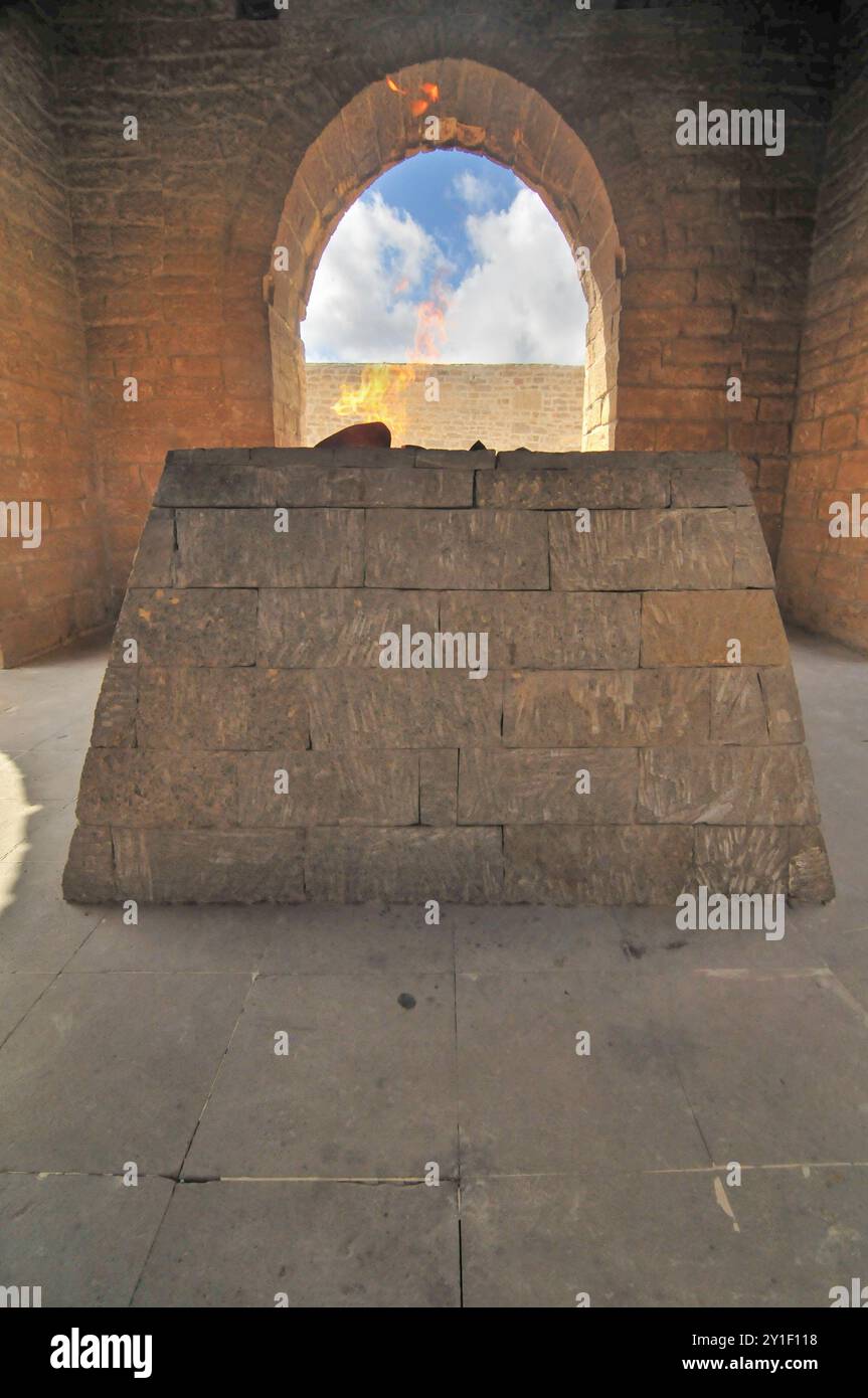 The Baku Ateshgah "Fire Temple of Baku" in Baku, Azerbaijan Stock Photo ...