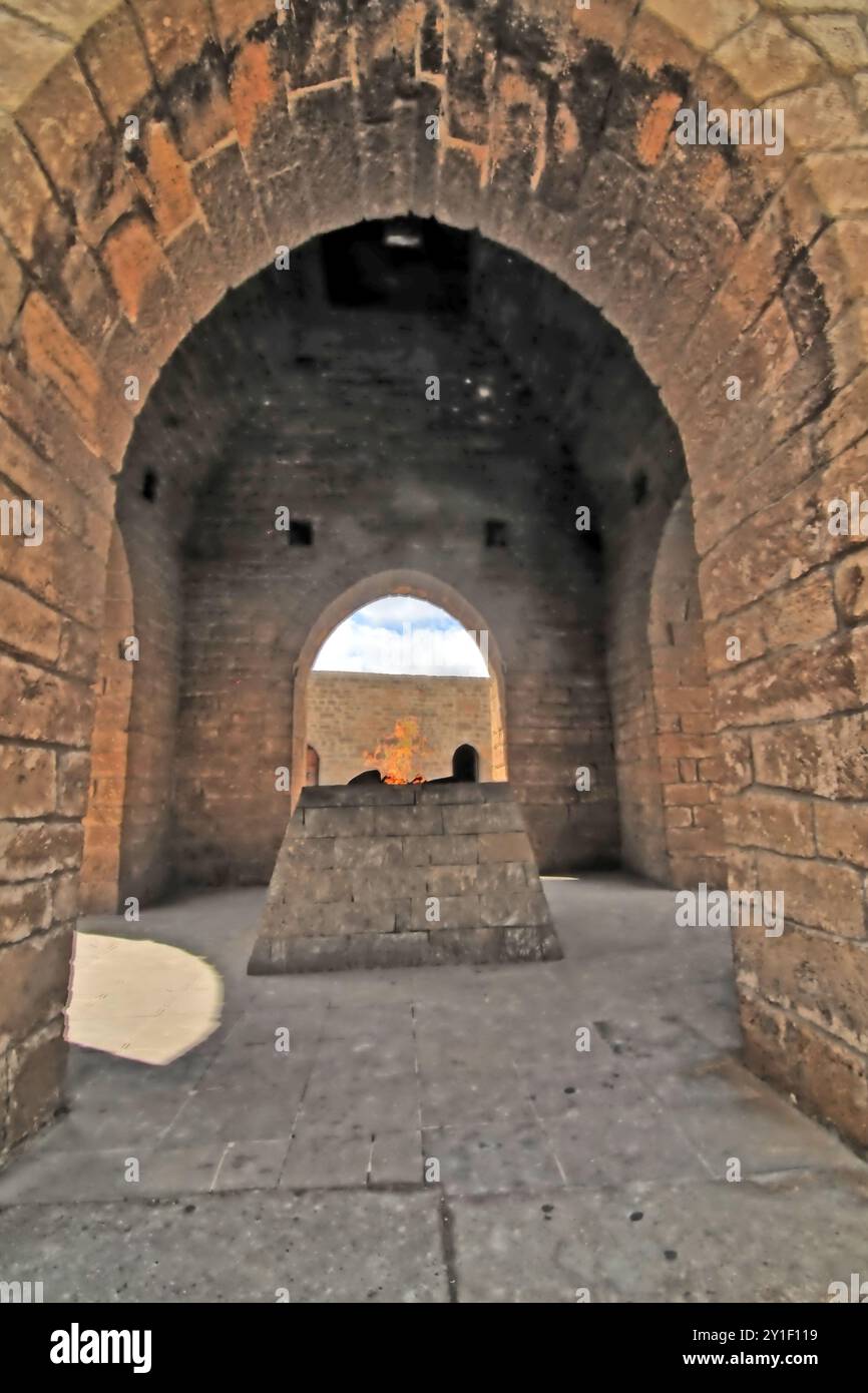 The Baku Ateshgah "Fire Temple of Baku" in Baku, Azerbaijan Stock Photo ...