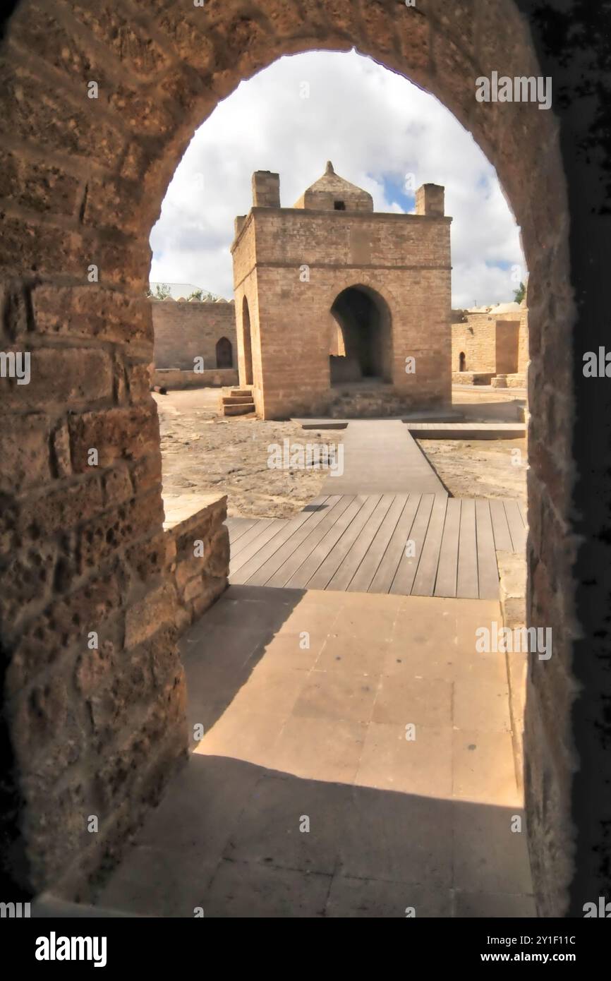 The Baku Ateshgah "Fire Temple of Baku" in Baku, Azerbaijan Stock Photo ...