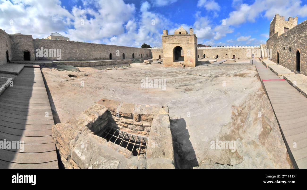 The Baku Ateshgah "Fire Temple of Baku" in Baku, Azerbaijan Stock Photo ...