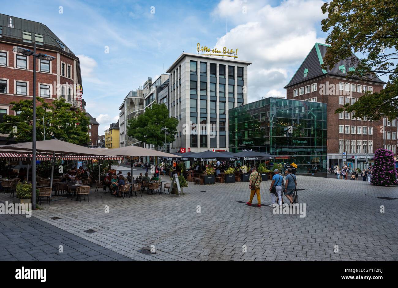 Aachen, Germany, July 26, 2024 - The Friedrich Wilhelmplatz, a ...