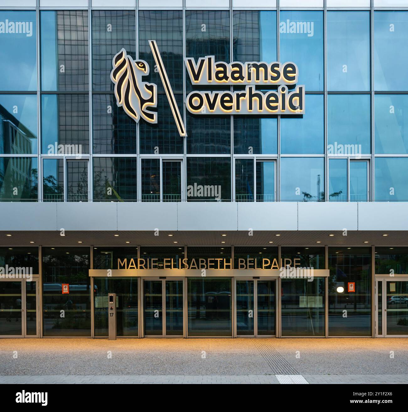 Flemish government vlaamse overheid headquarters hi-res stock ...