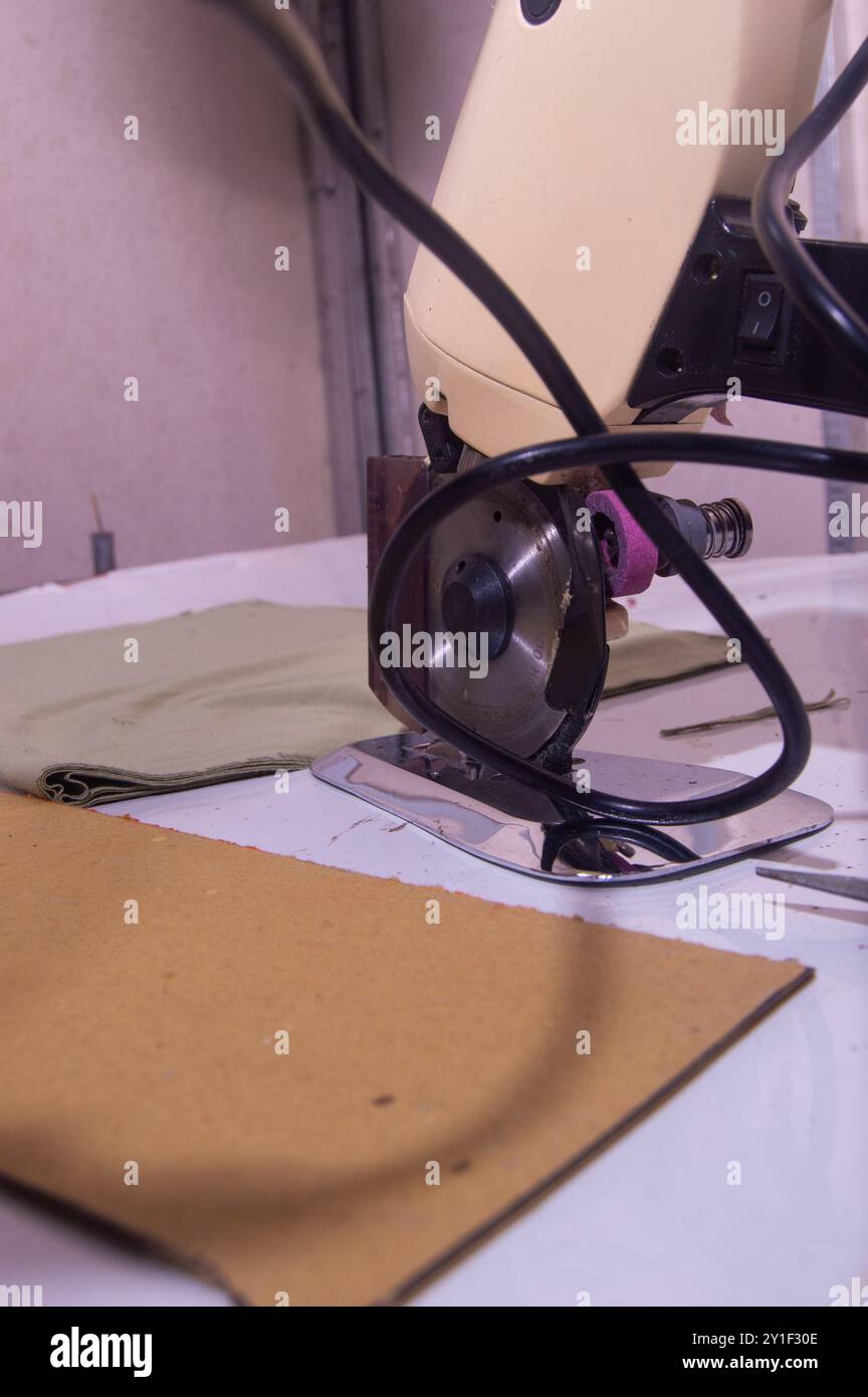 machine for cutting in clothing manufacturing convections Stock Photo ...