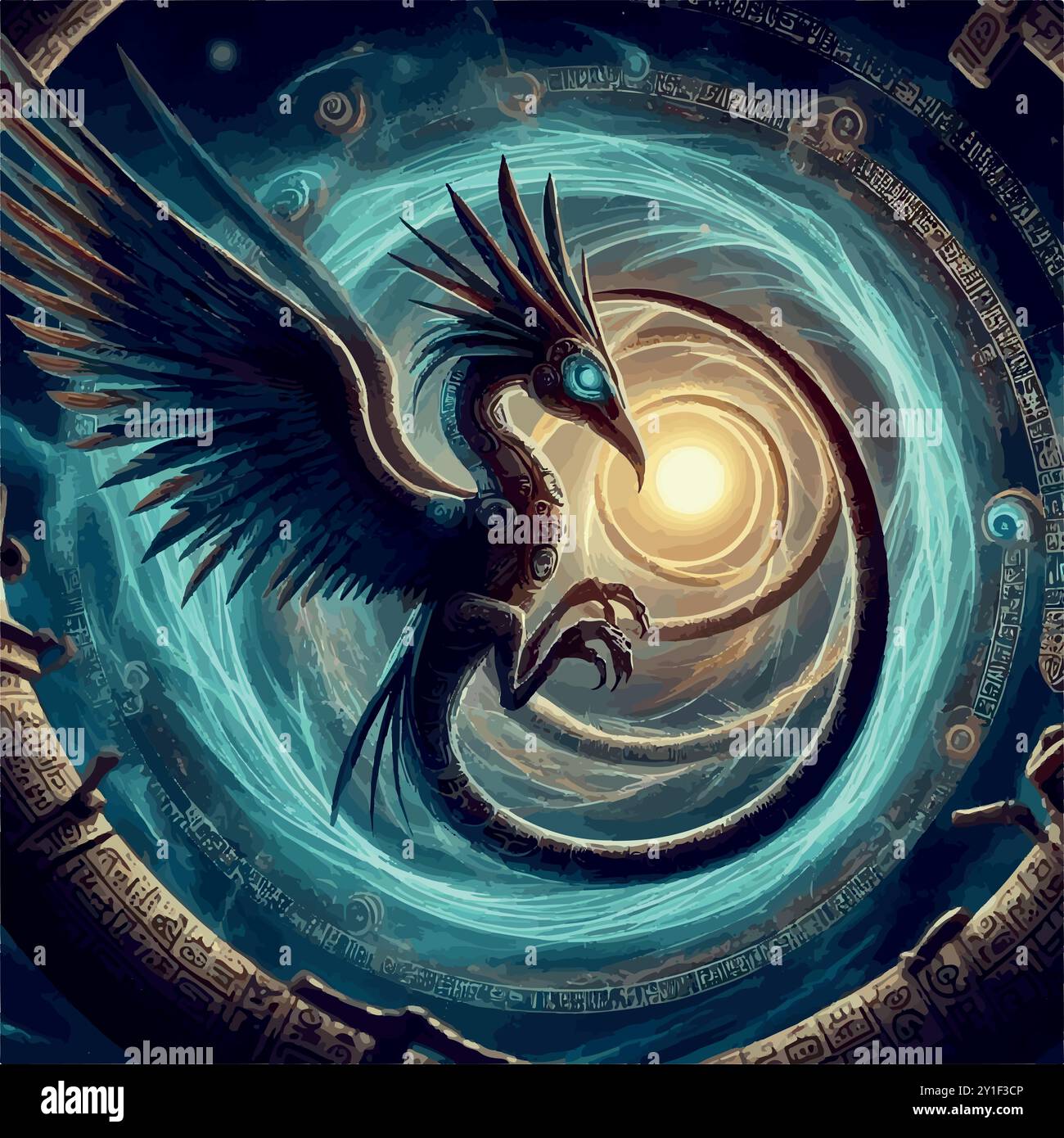 Quetzalcoatlus symbols hi-res stock photography and images - Alamy