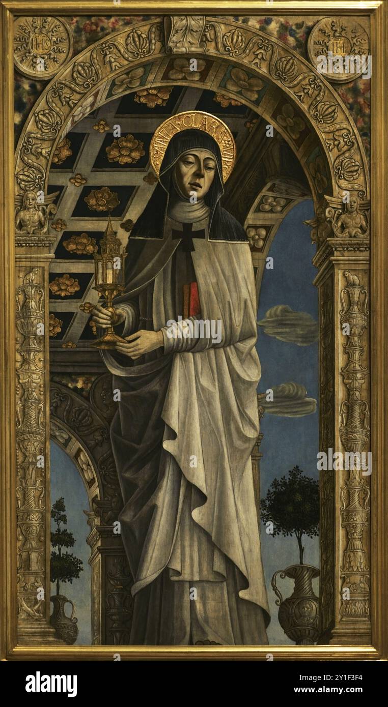St. Clare (1194-1253). Italian religious and saint. Portrait by a ...