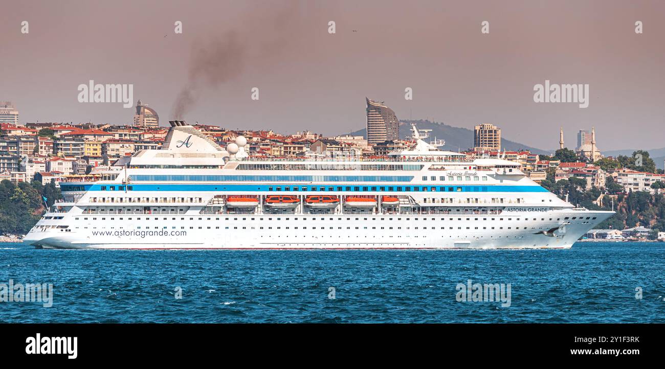 08 July 2024, Istanbul, Turkey: The luxurious Astoria Grande cruise ...