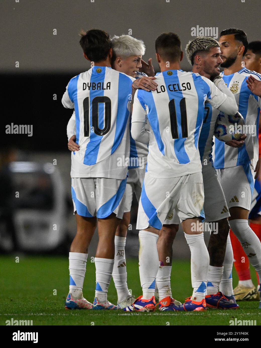 BUENOS AIRES, ARGENTINA - SEPTEMBER 05: Alejandro Garnacho, Paulo ...