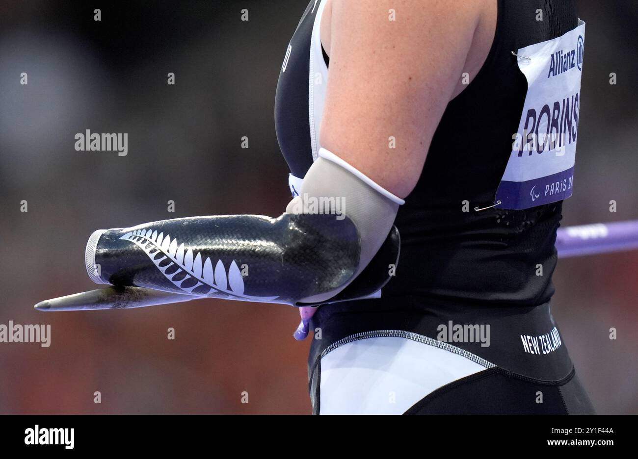 New Zealand's Holly Robinson in the Women's Javelin Throw F46 Final at ...