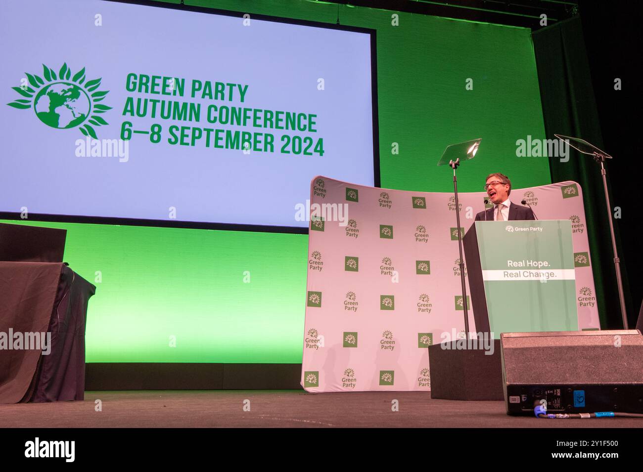 Co leader of Green Party Adrian Ramsay. Carla Denyer was unable to ...