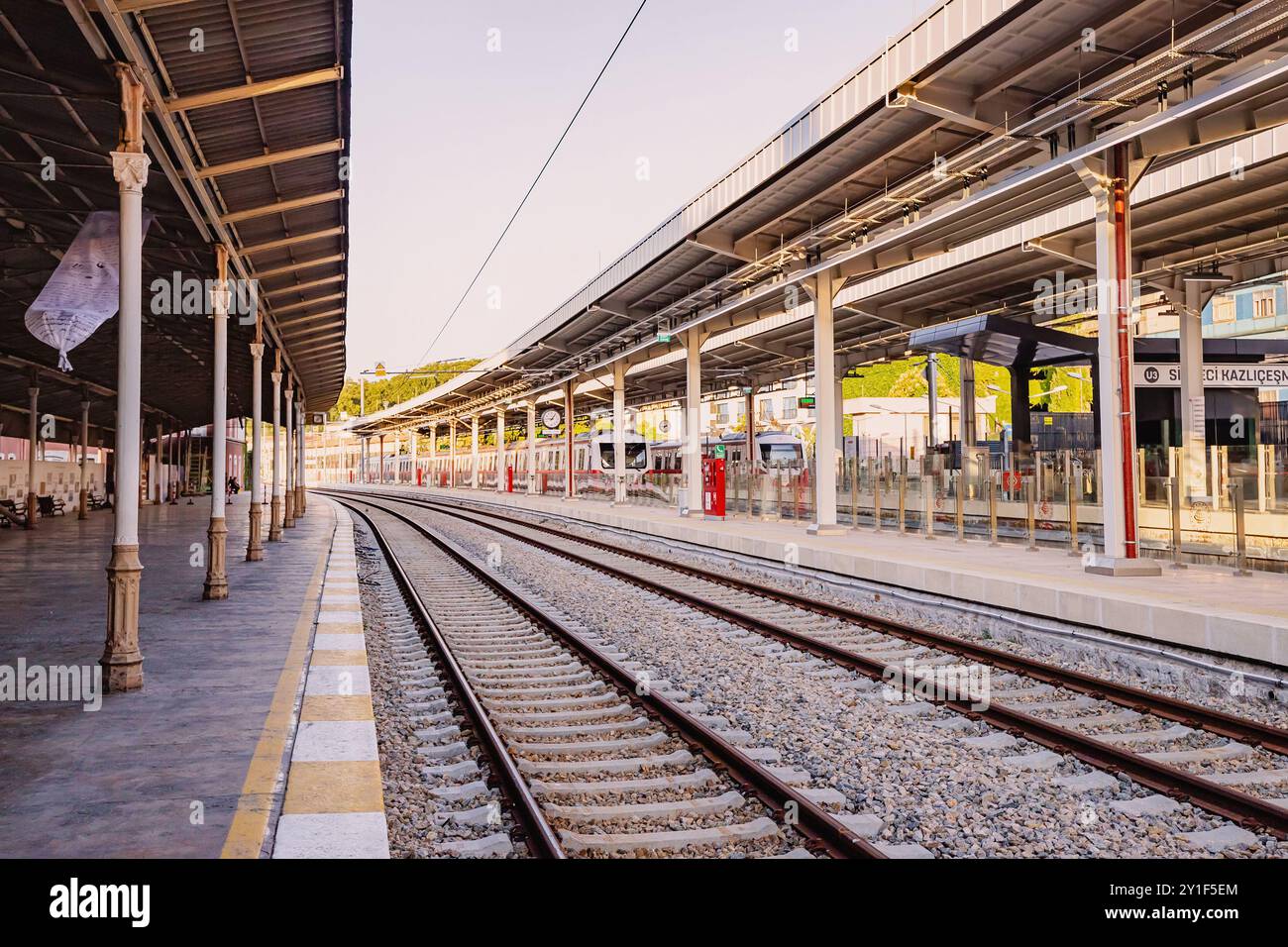 08 July 2024, Istanbul, Turkey: iconic railway station, a historic ...