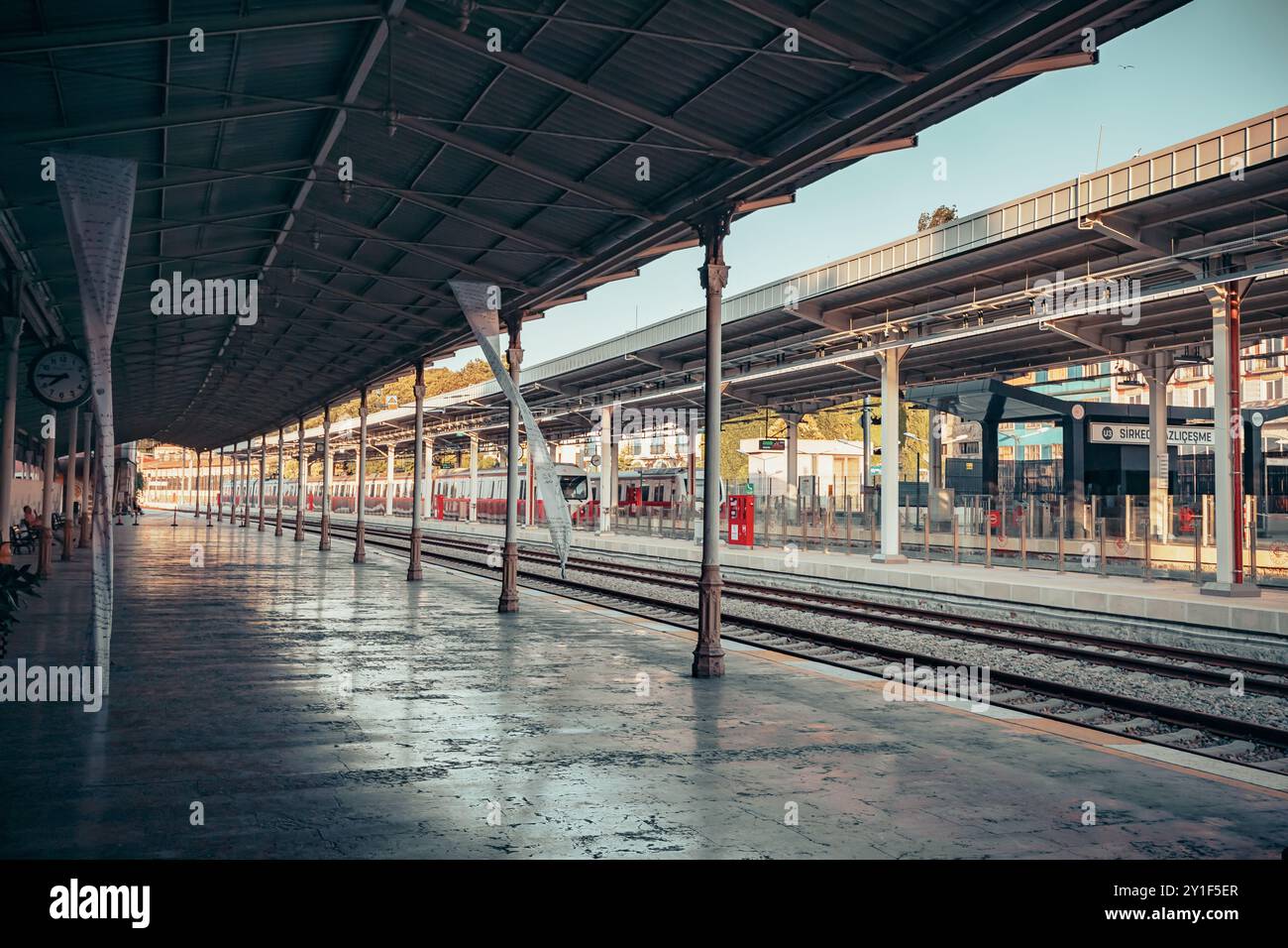 08 July 2024, Istanbul, Turkey: iconic railway station, a historic ...