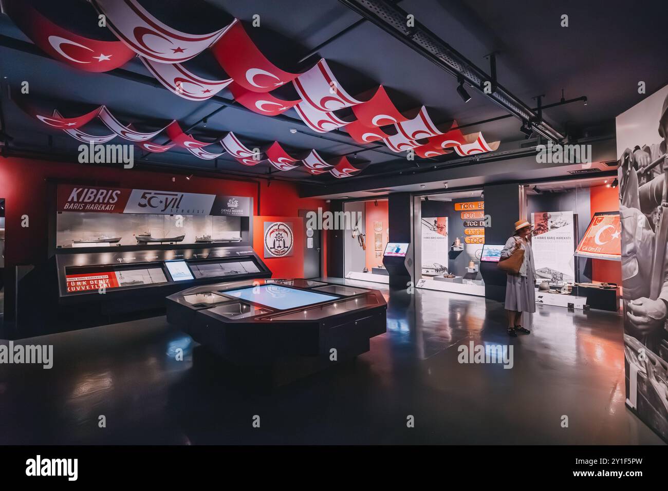 09 July 2024, Deniz Museum, Istanbul, Turkey: collection of artifacts ...