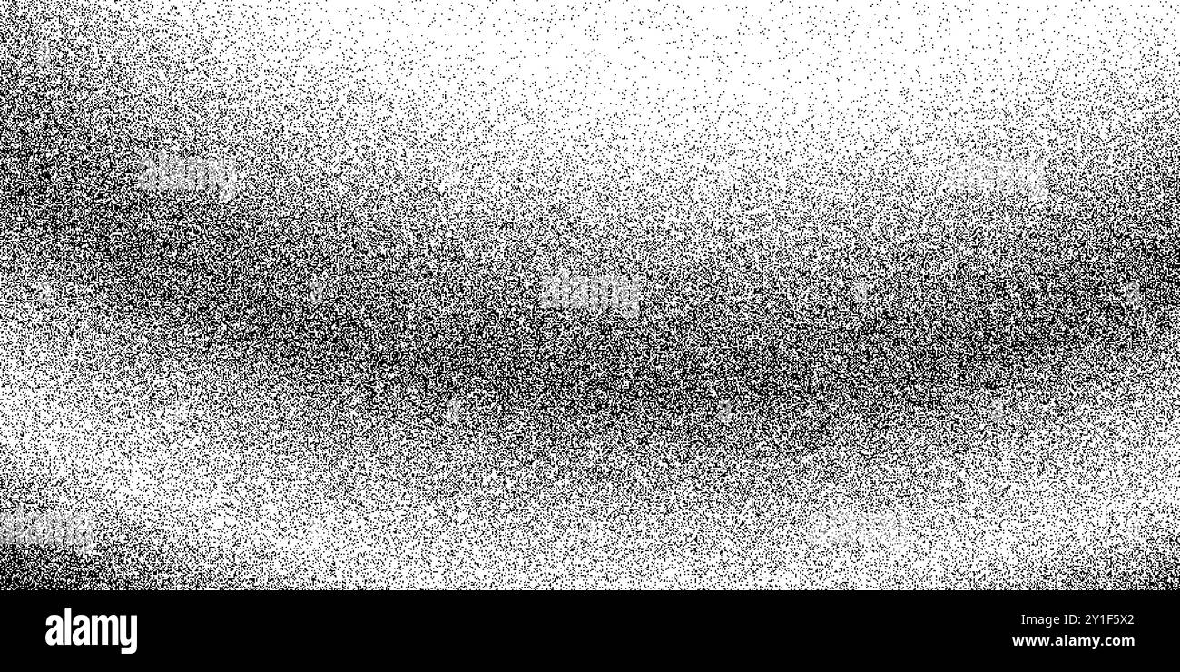 Noise dot grain background with gradient ripple wave, vector grunge ...