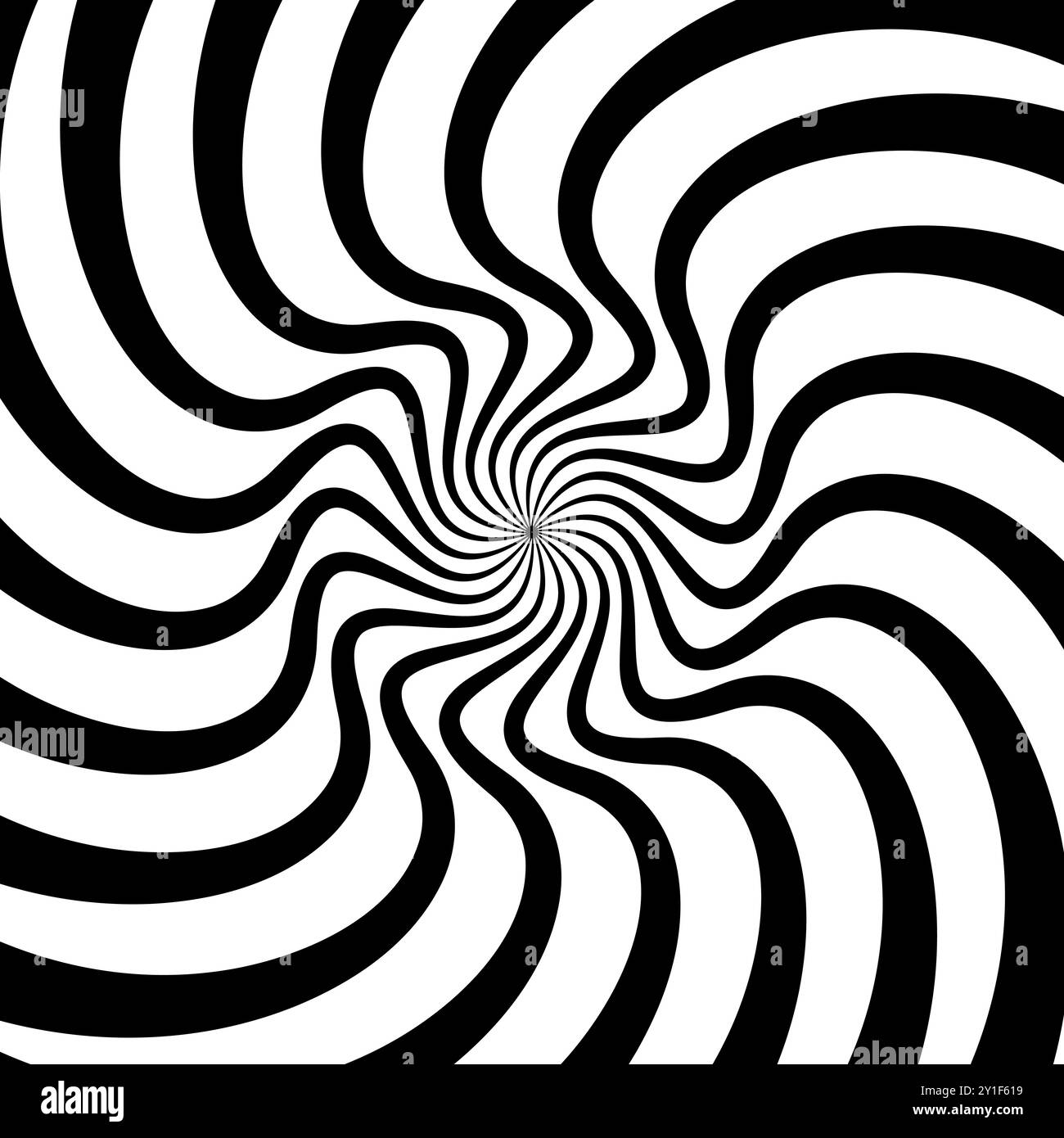 Hypnotic black and white spiral pattern psychedelic hypnosis swirl, creating a mesmerizing and ...