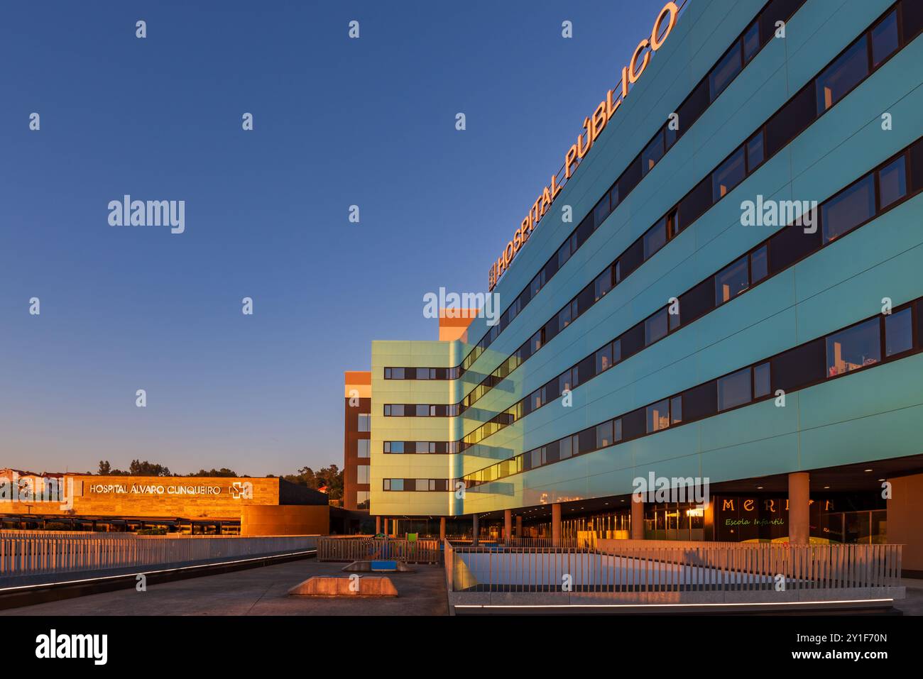 Vigo, Pontevedra, 6.4.2024; Alvaro Cunqueiro public hospital, a modern ...