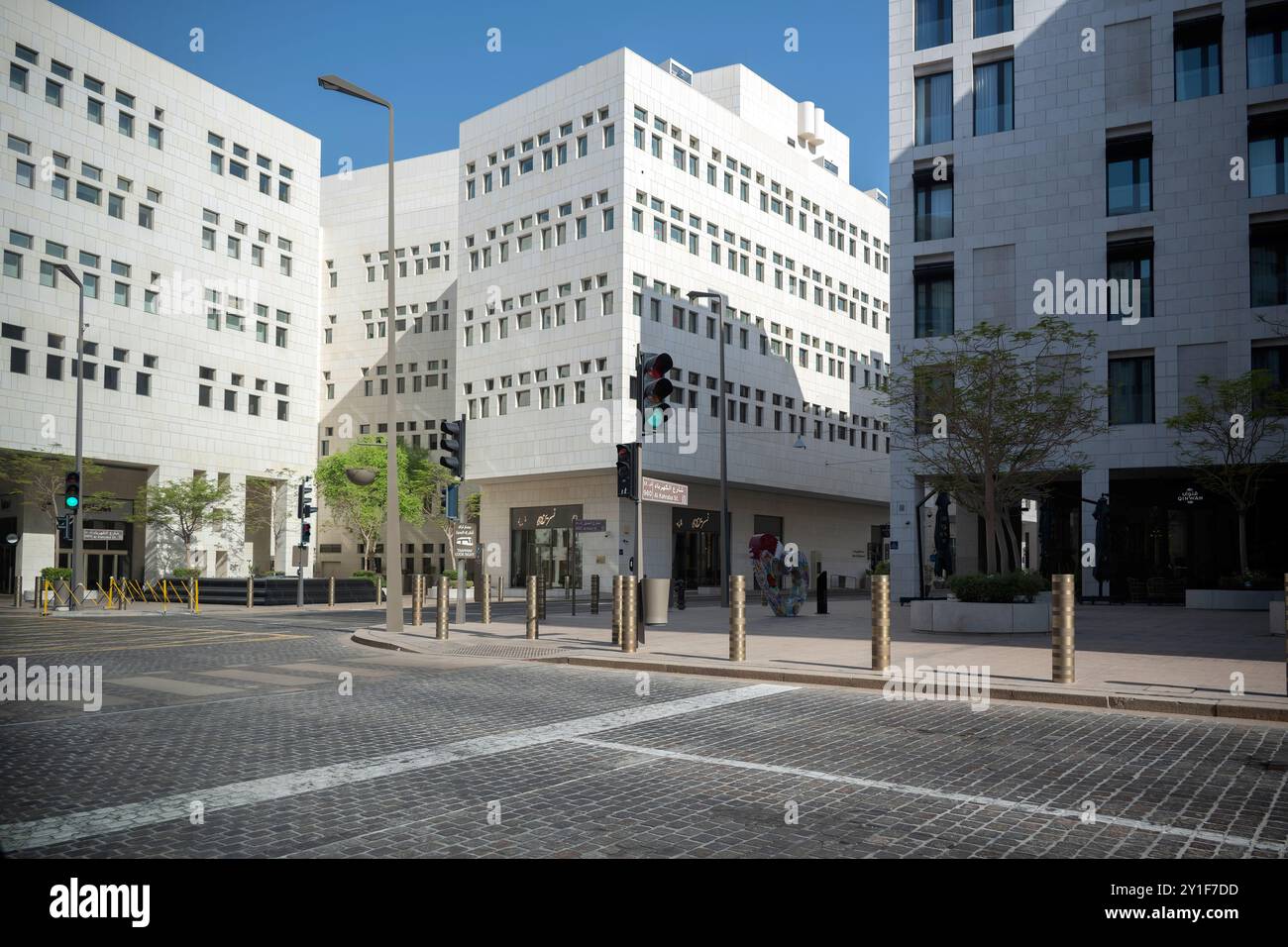 Msheireb buildings from inside downtown doha Stock Photo - Alamy
