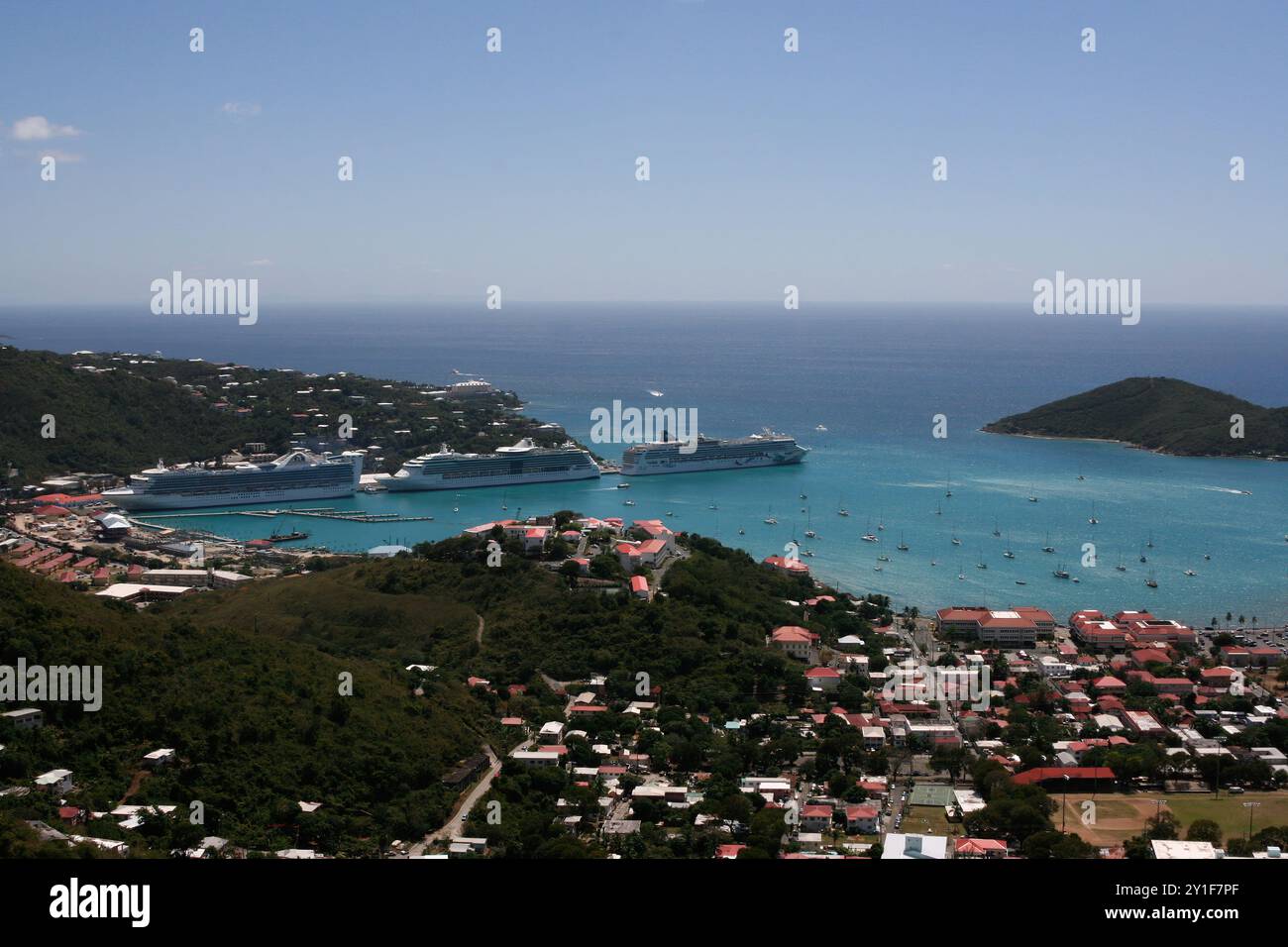St. Thomas, US Virgin Islands - February 26, 2006: A gorgeous view ...