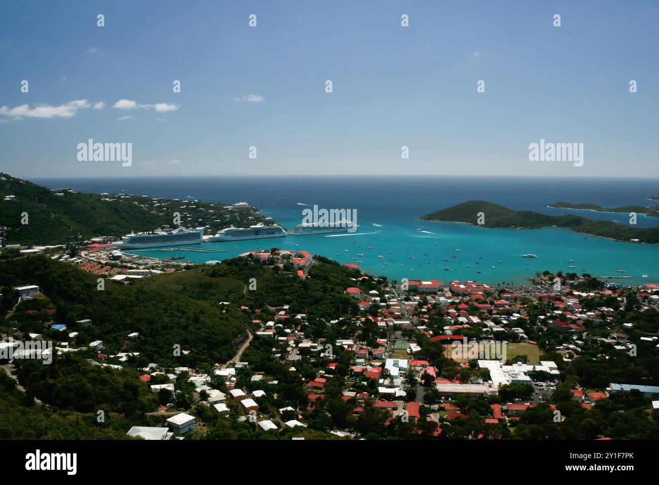 St. Thomas, US Virgin Islands - February 26, 2006: A gorgeous view ...