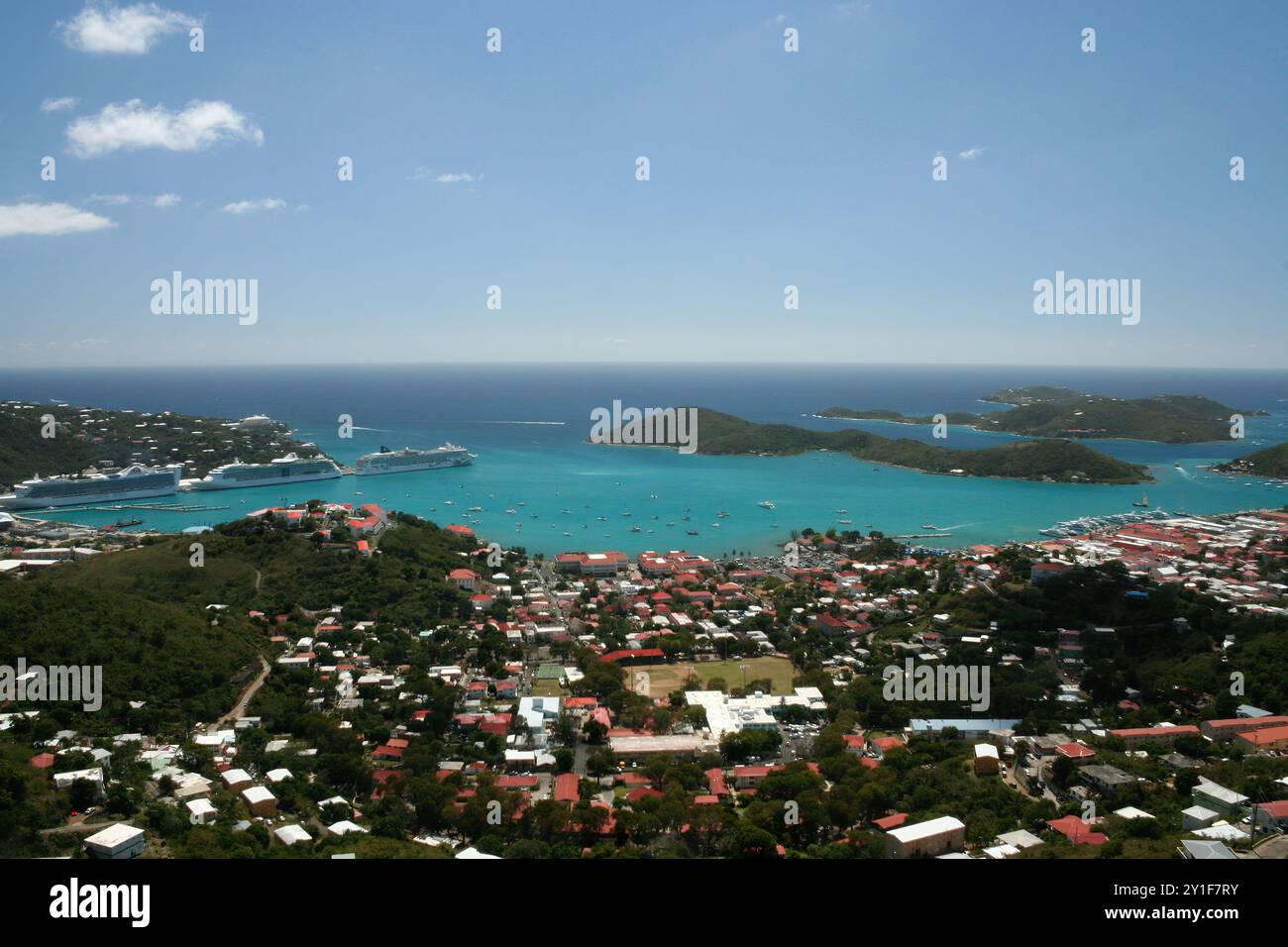 St. Thomas, US Virgin Islands - February 26, 2006: A gorgeous view ...